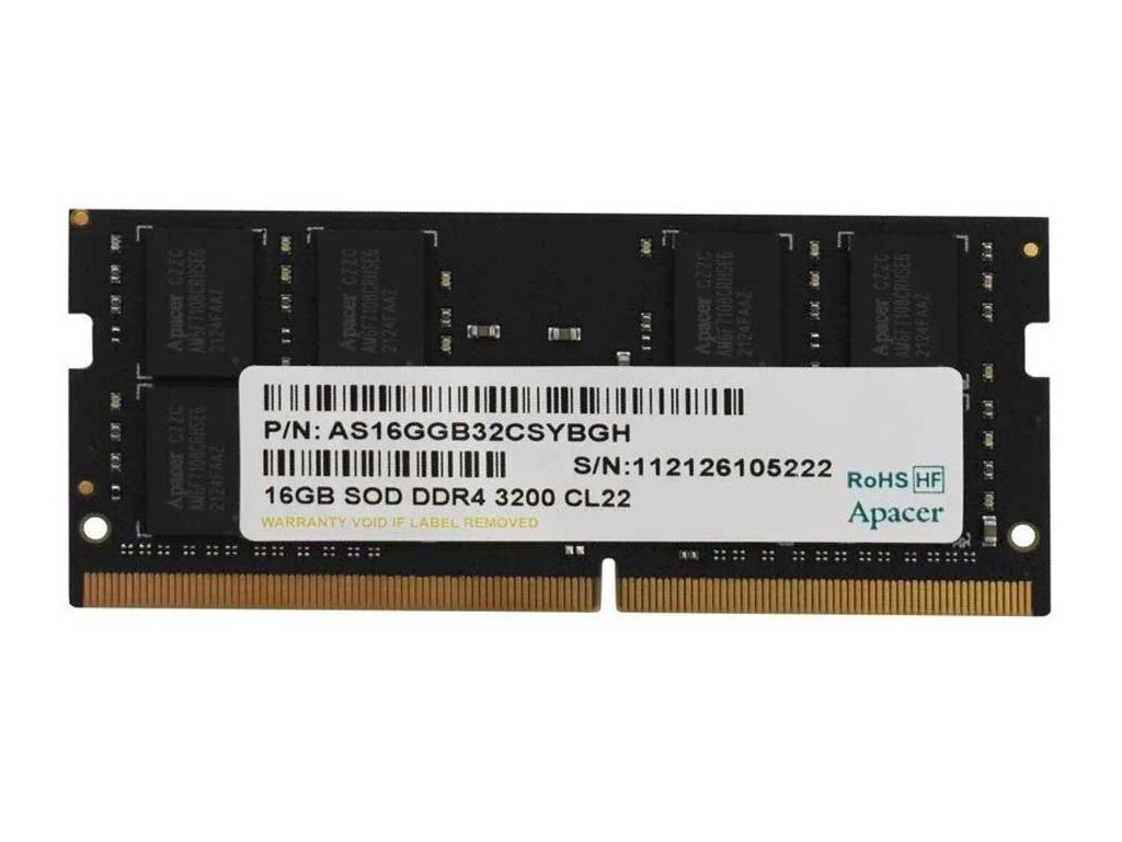 Apacer Laptop RAM 16GB DDR4-3200MT/s